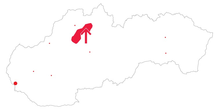Kvíz slepá mapa nížiny, kotliny, pohoria Slovenska - biela mapa | Domalenka